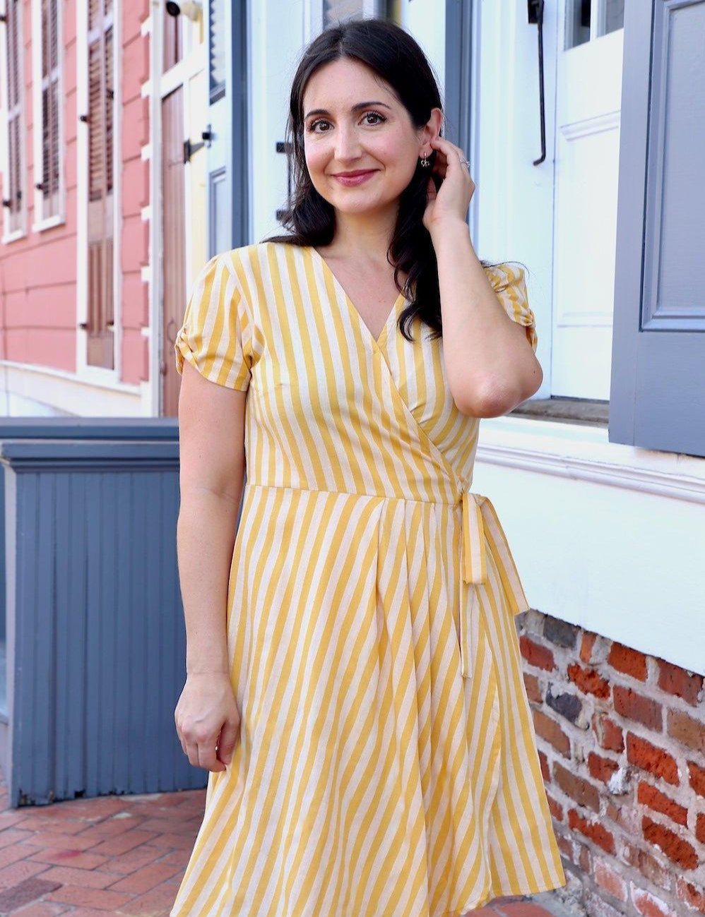Sun Ray Organic Cotton Wrap Dress – choosejust